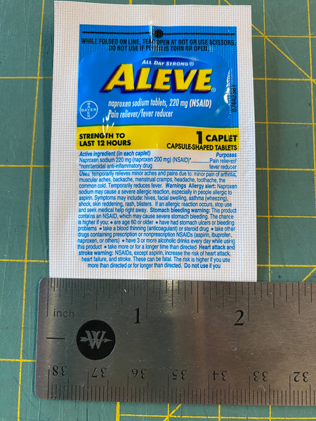 ALEVE, Single Use Packet – Kit Fox Outfitters
